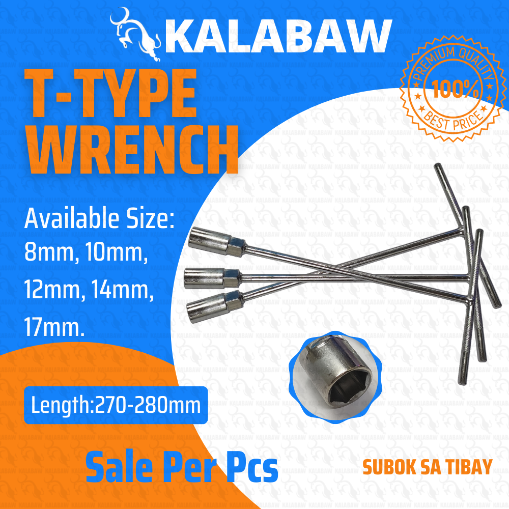1Pc T Type Wrench Heavy Duty T Wrench 8mm to 17mm | Lazada PH