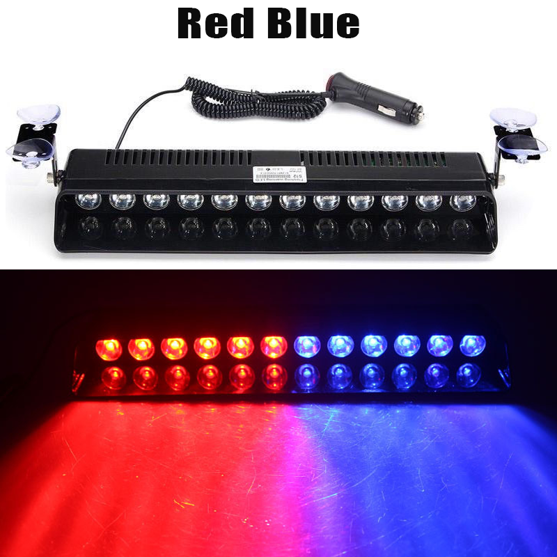 12 LED Car Strobe Light DC 12V Car Emergency Light Car Flashing Light ...