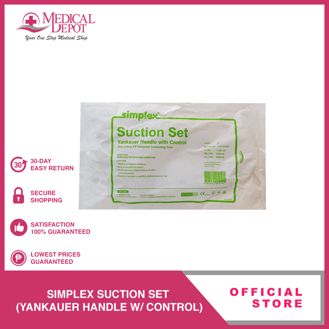Suction Set (Yankauer handle w/ control) - Simplex brand | Lazada PH