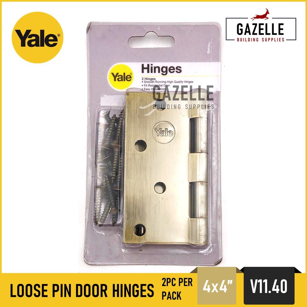 Yale Door Loose Pin Hinges Heavy Duty Antique Brass - V11 US5 | Lazada PH