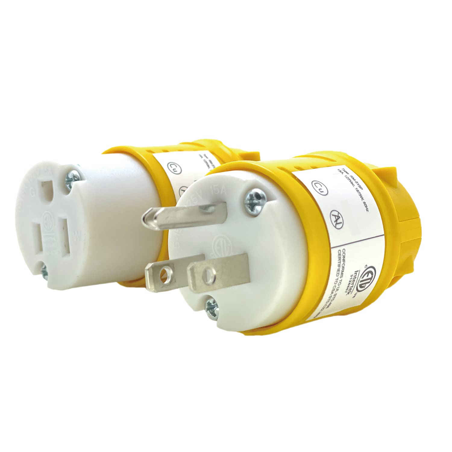 Sintron 15 Amp Flanged Inlet 125V, NEMA 5-15P Shore Power Inlet ...