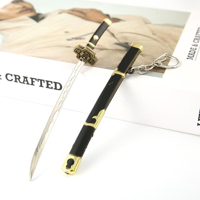 [HOT] Anime Keychain Roronoa Zoro Sword Blade Key Chain Ring Men Car ...