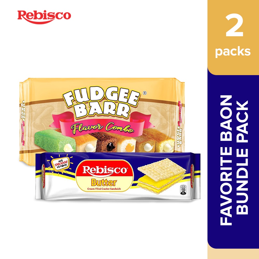 Favorite Baon Bundle Pack - Fudgee Barr Combo + Rebisco Butter Sandwich ...