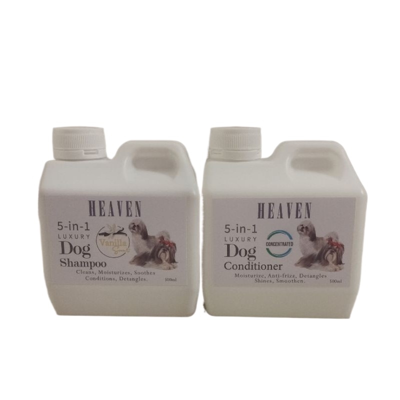 Heaven 5in1 Luxury Dog Shoo and Conditioner pack | Lazada PH