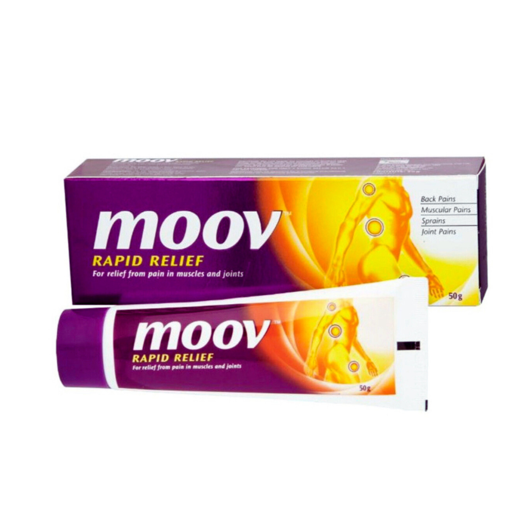 MOOV Rapid Relief Cream 50G | 100G Made in India Instant Pain Relief ...