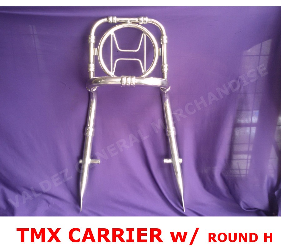 Carrier ROUND WITH H 900 Stainless, Back Rest for TMX 155 and TMX 125 ...