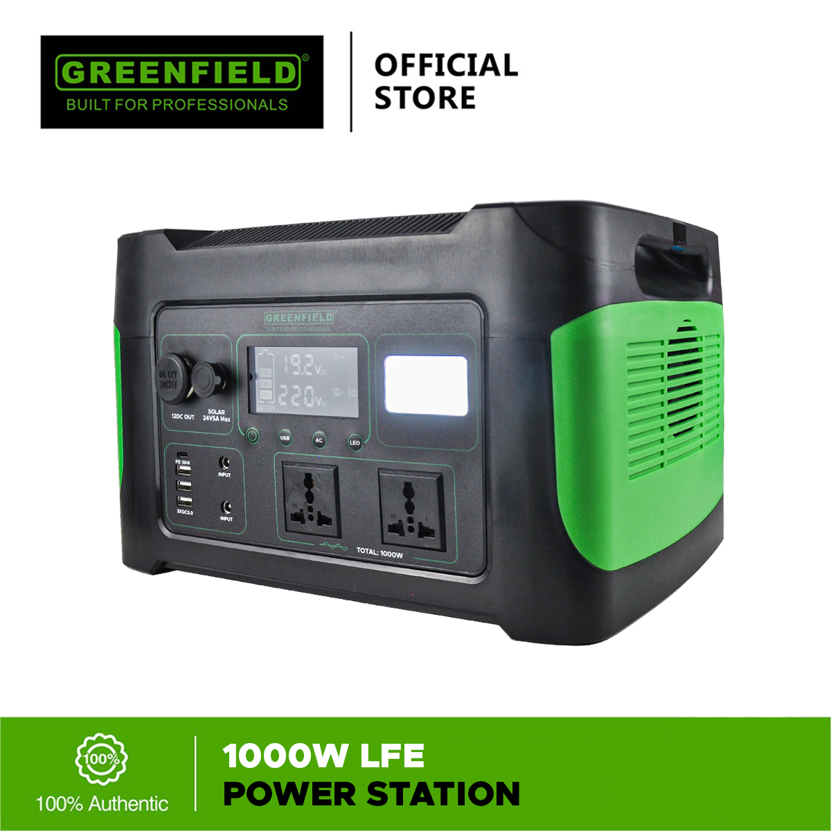 Greenfield Lithium Phosphate Power Station 1000W 960WH | Lazada PH