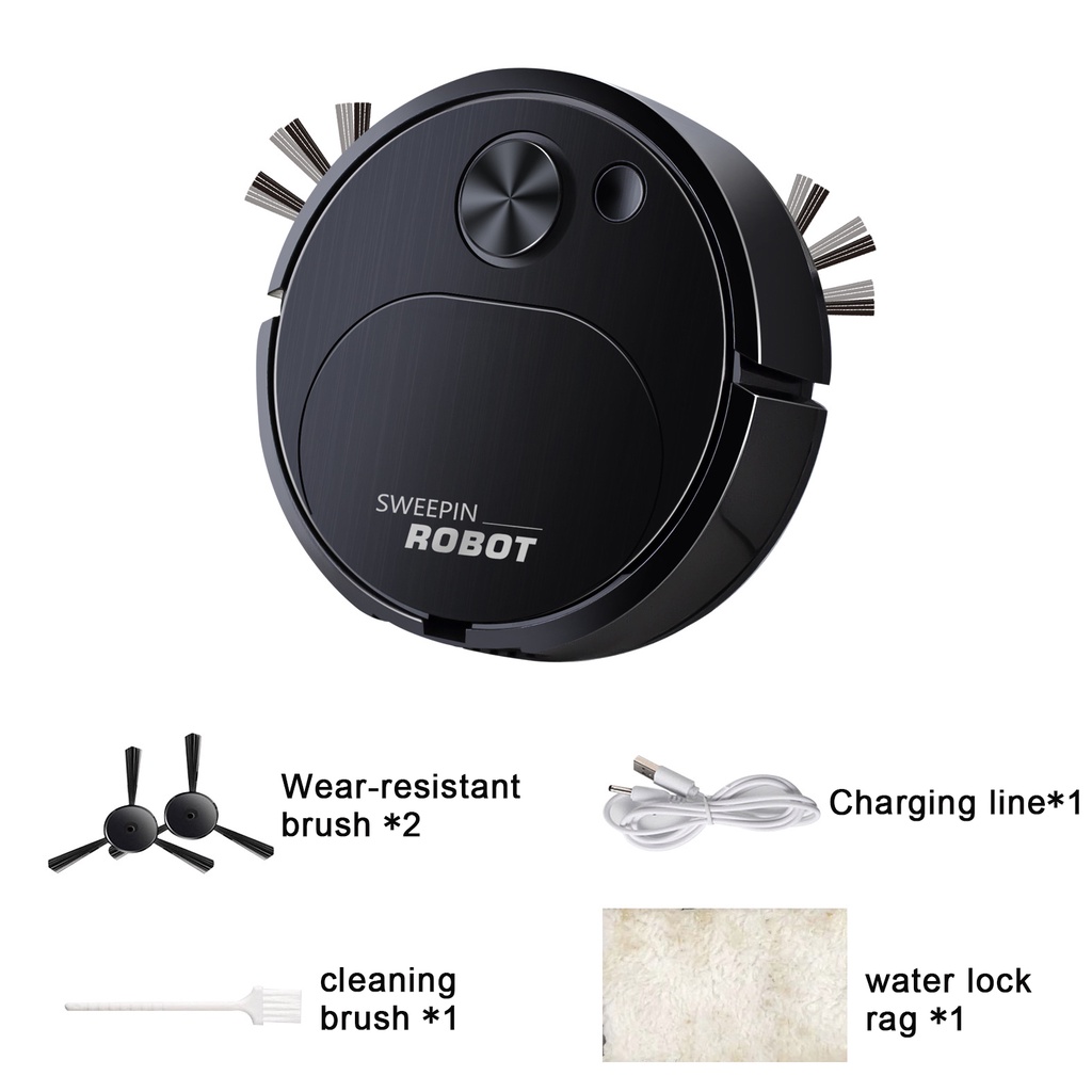 【Free Mop】MINI Sweeping Machine Mopping Smart Automatic Cleaning Robot ...