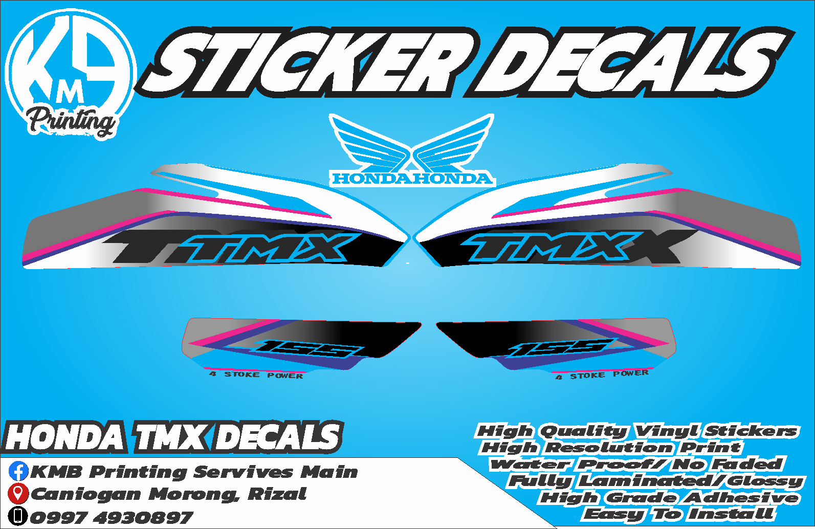 Honda TMX 125/150 STicker DEcals Thailook | Lazada PH