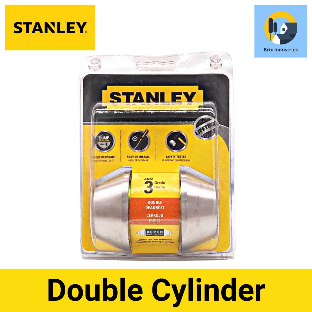 Stanley Deadbolt Lock Single or Double Cylinder SD101-32D SD102-32D ...