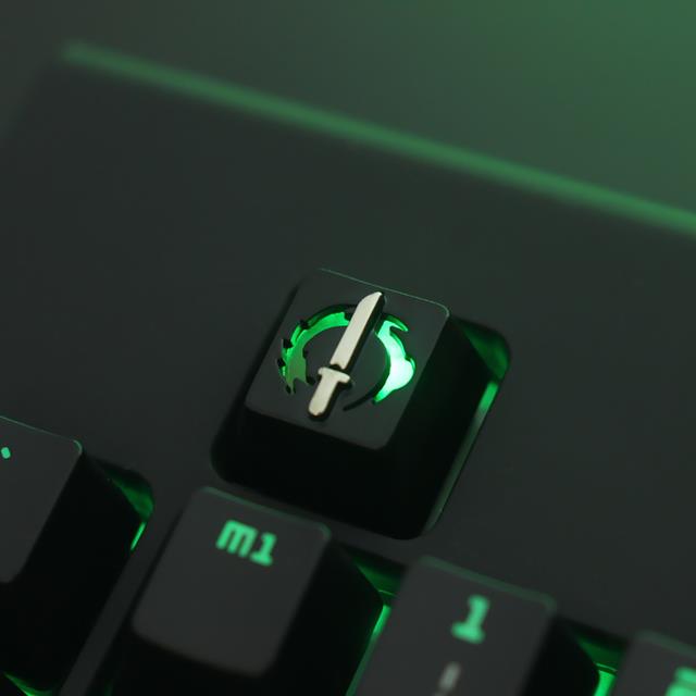 1pc zinc-plated aluminum alloy backlit key cap for Overwatch Genji ...