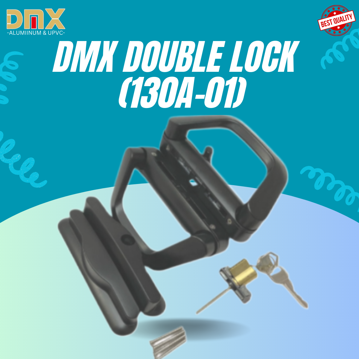DMX DOUBLE LOCK FOR SLIDING DOOR (DOUBLE LATCH LOCKING MECHANISM) (130A ...
