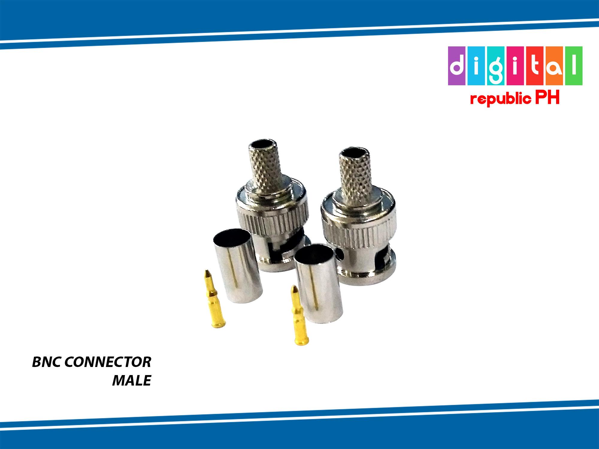 10pcs BNC Plug RG6 Crimp Type 1 BNC Connector Pack | Lazada PH