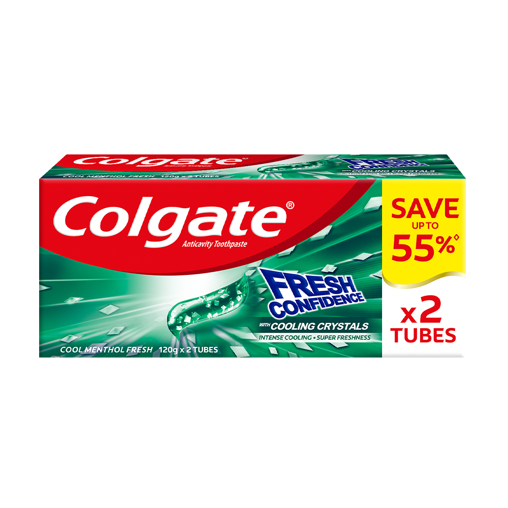 Colgate Fresh Confidence Cool Menthol Fresh Toothpaste for Fresh Breath ...