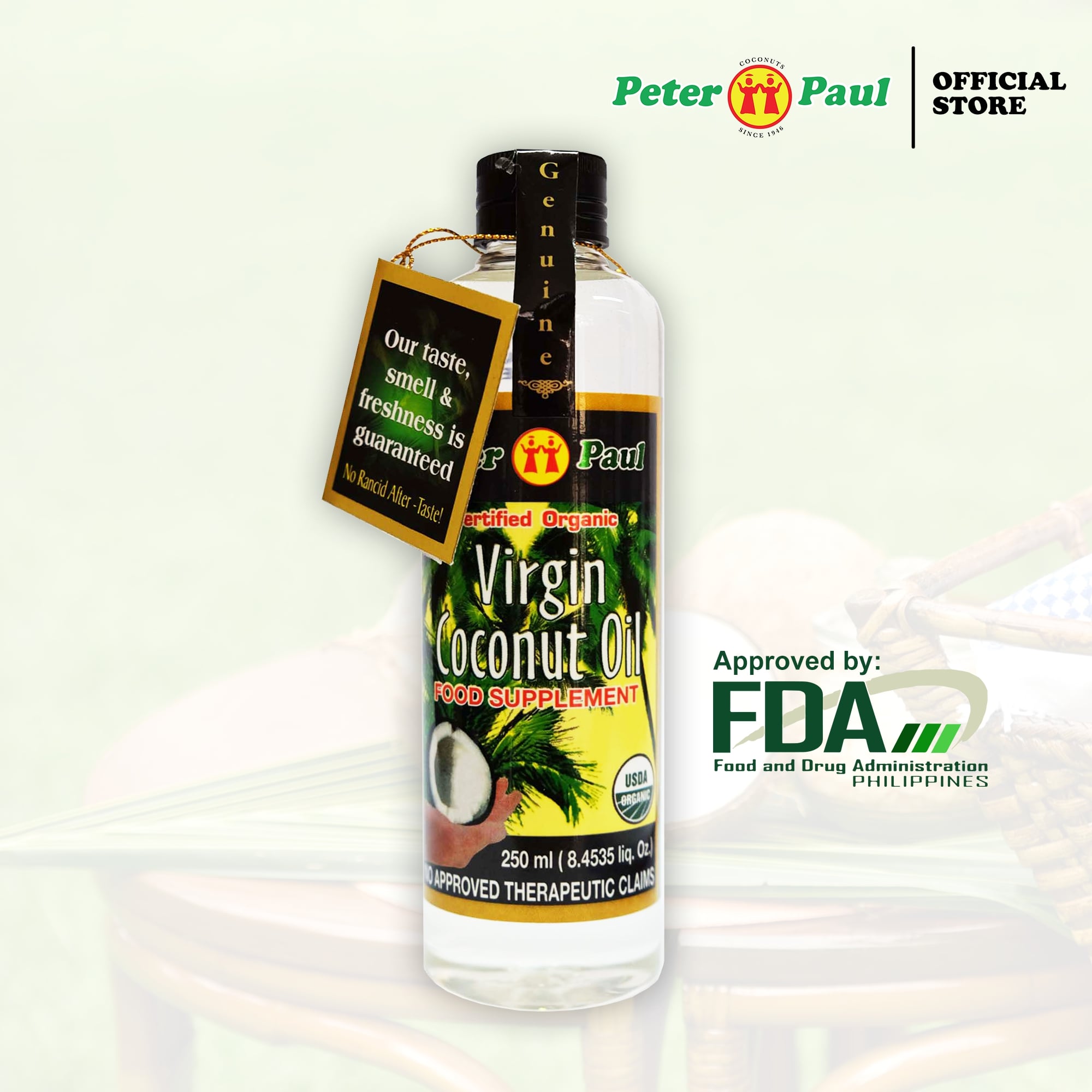 Peter Paul's Organic Virgin Coconut Oil VCO 250ML | Lazada PH