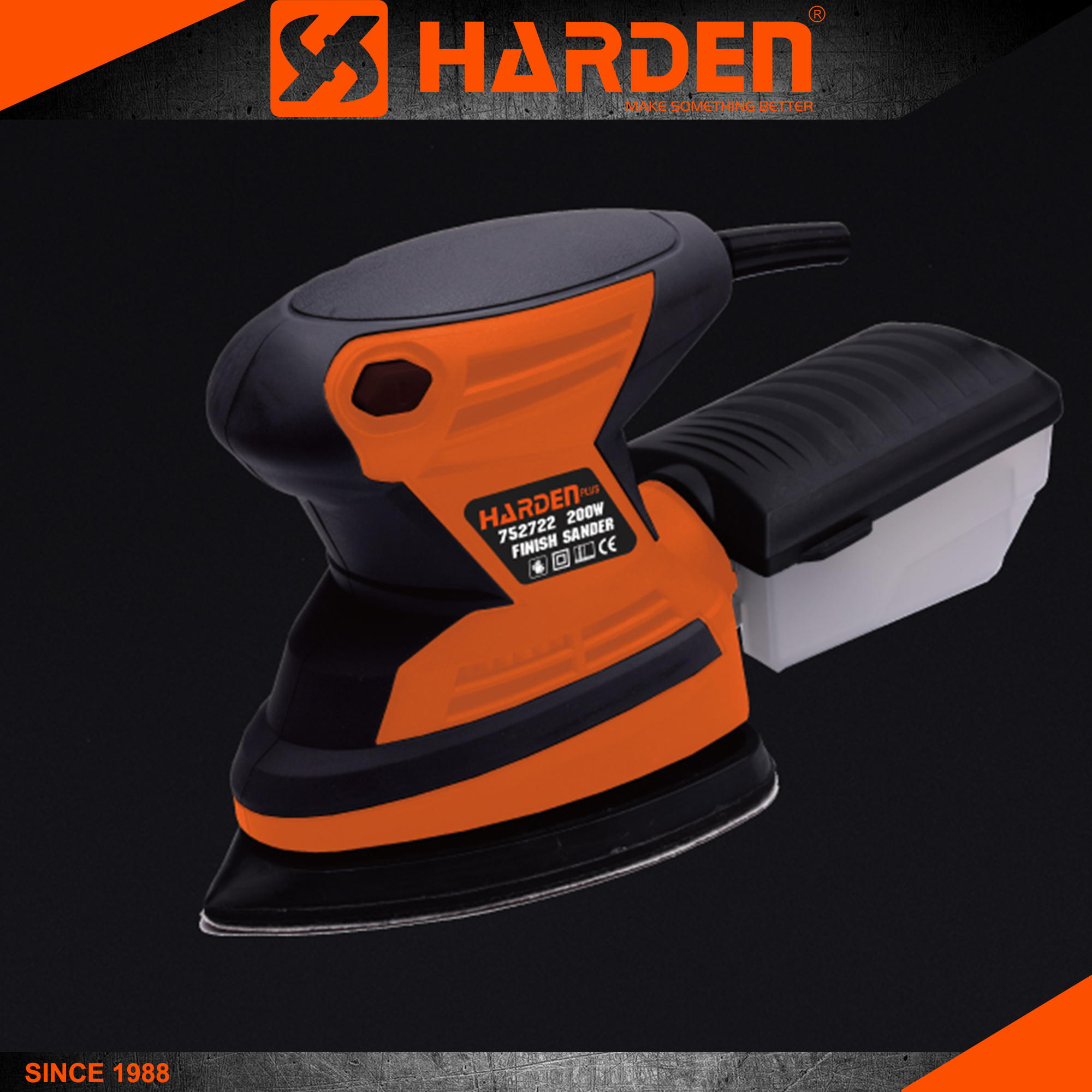 Harden Plus 752722 200W Finish Sander (PROFESSIONAL) Finishing Sander ...