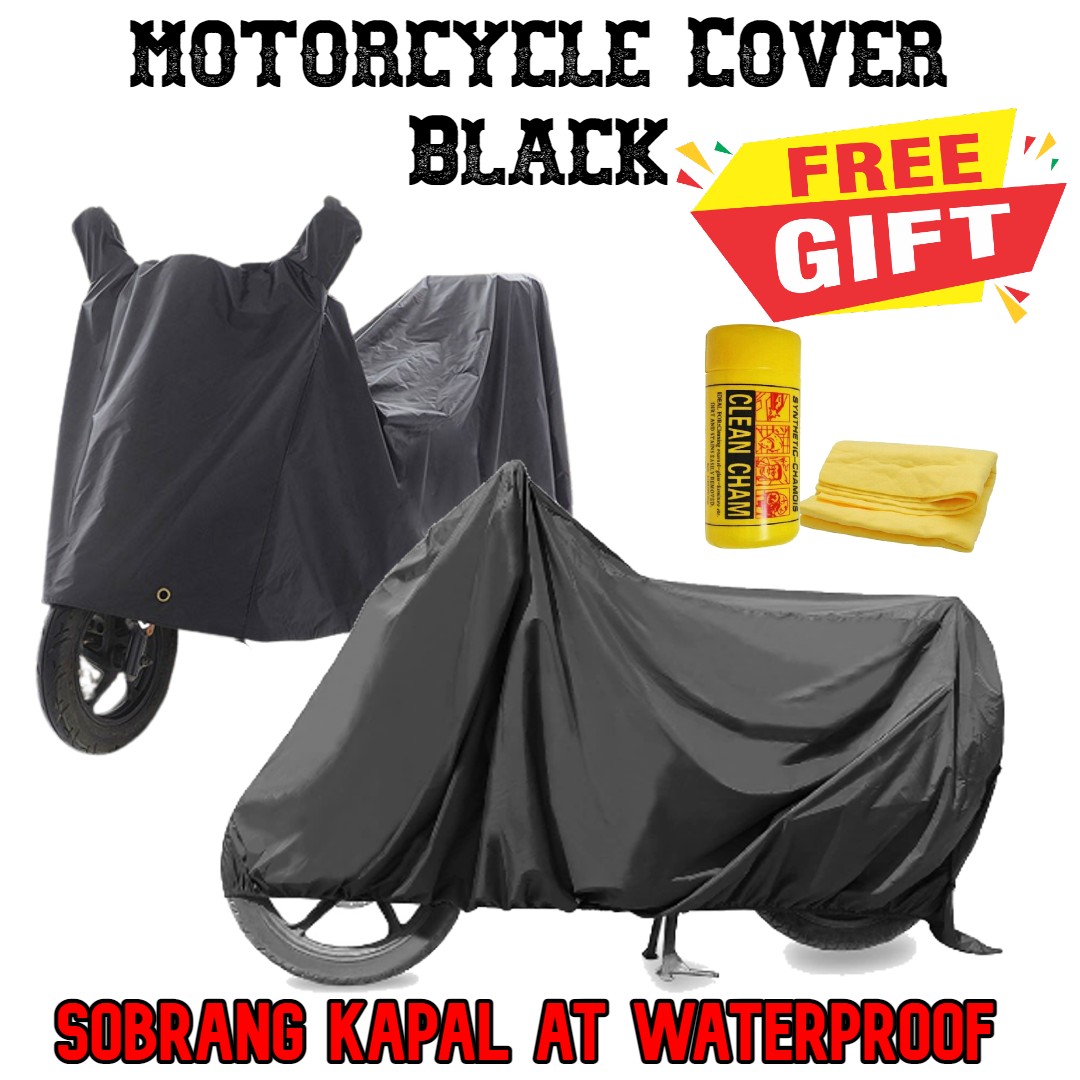 RUSI MACHO 150 MOTOR COVER WITH FREE CHAMOIS MOTORCYCLE COVER BLACK ...