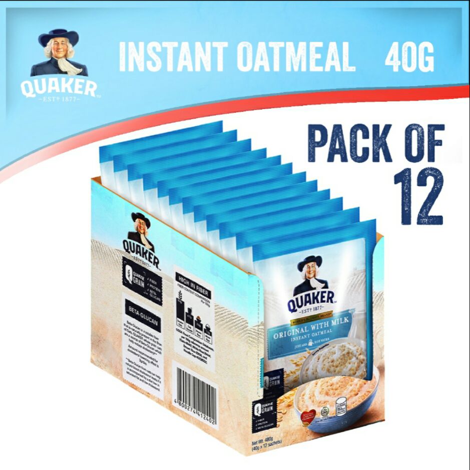 Quaker Instant Oatmeal 40g 12Sachet | Lazada PH