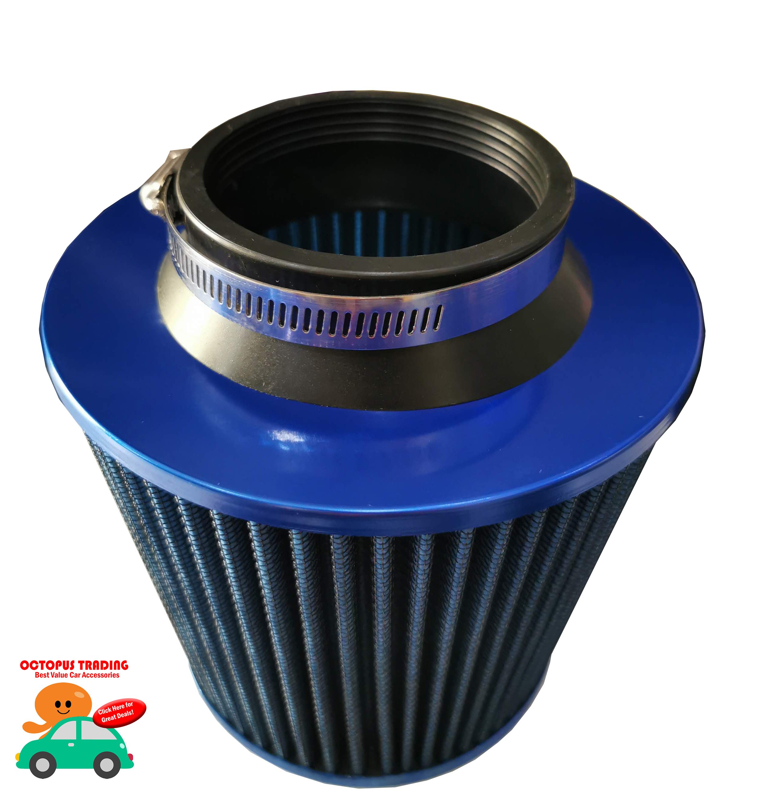 Racing Air Filter Cone Type Blue High Airflow Intake | Lazada PH