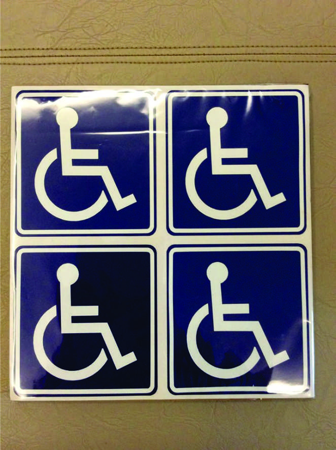 Handicap / Person With Disabilities / PWD vinyl cut out sticker for ...
