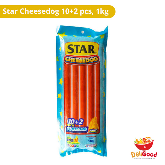 Star Cheesedog Footlong 10+2 pcs, 1kg | Lazada PH