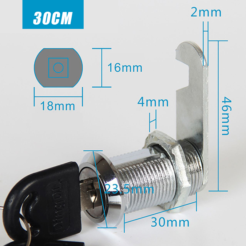 16MM 20MM 25MM 30MM Anti-Rust Cam Lock Zinc Alloy Mailbox Lock Drawer ...