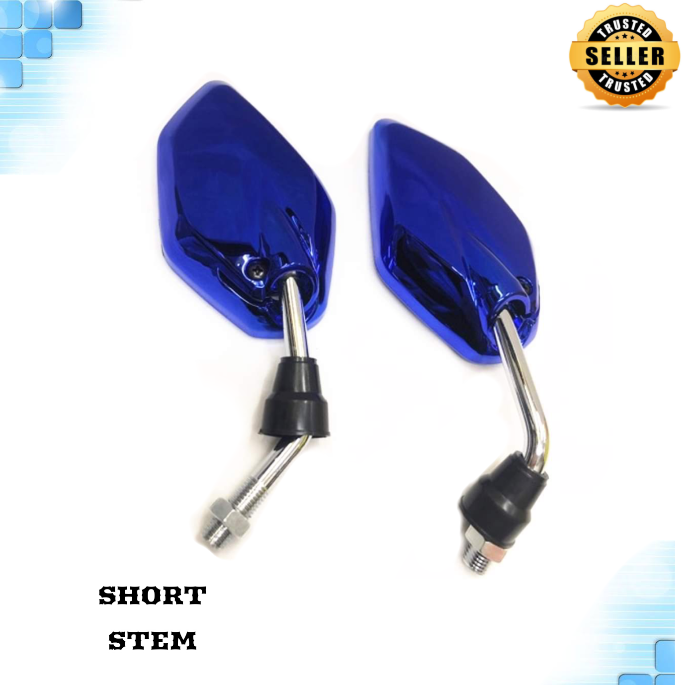 HONDA ALPHA -Motorcycle Side Mirror | Silver Stem | ALLOY Dahon Type ...