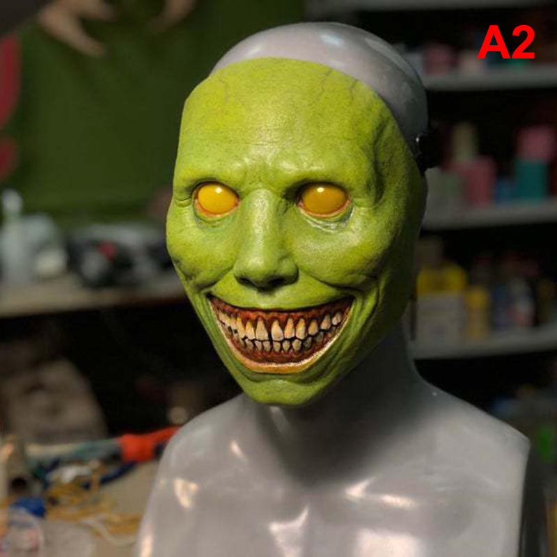 [ShiFu] Creepy Halloween Mask Smiling Demons Horror Face Masks The Evil ...