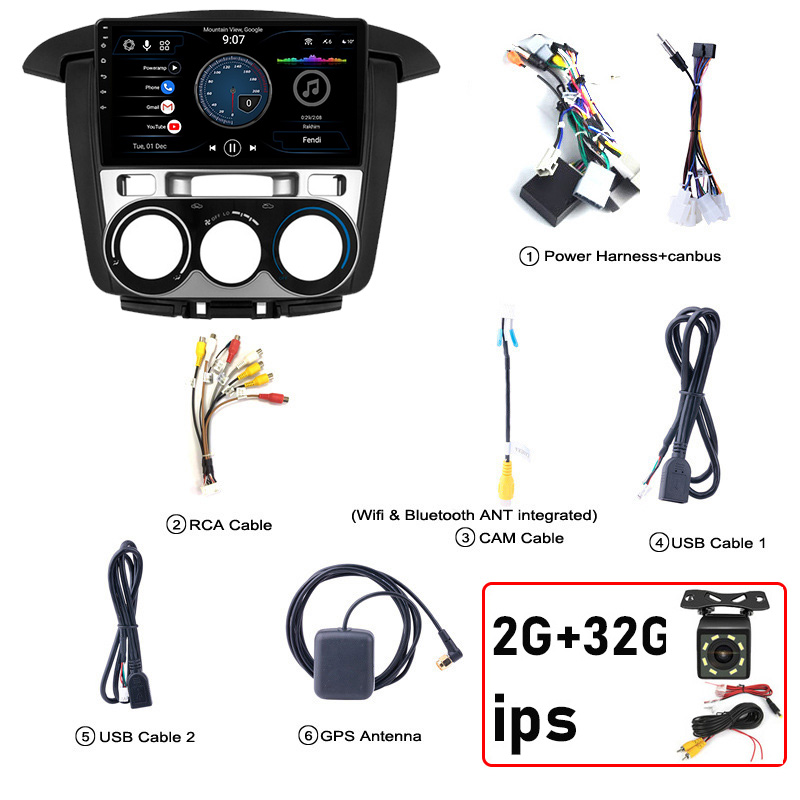 Acodo 2din Android 12.0 Headunit For Toyota Innova 2011-2015 Car Stereo ...
