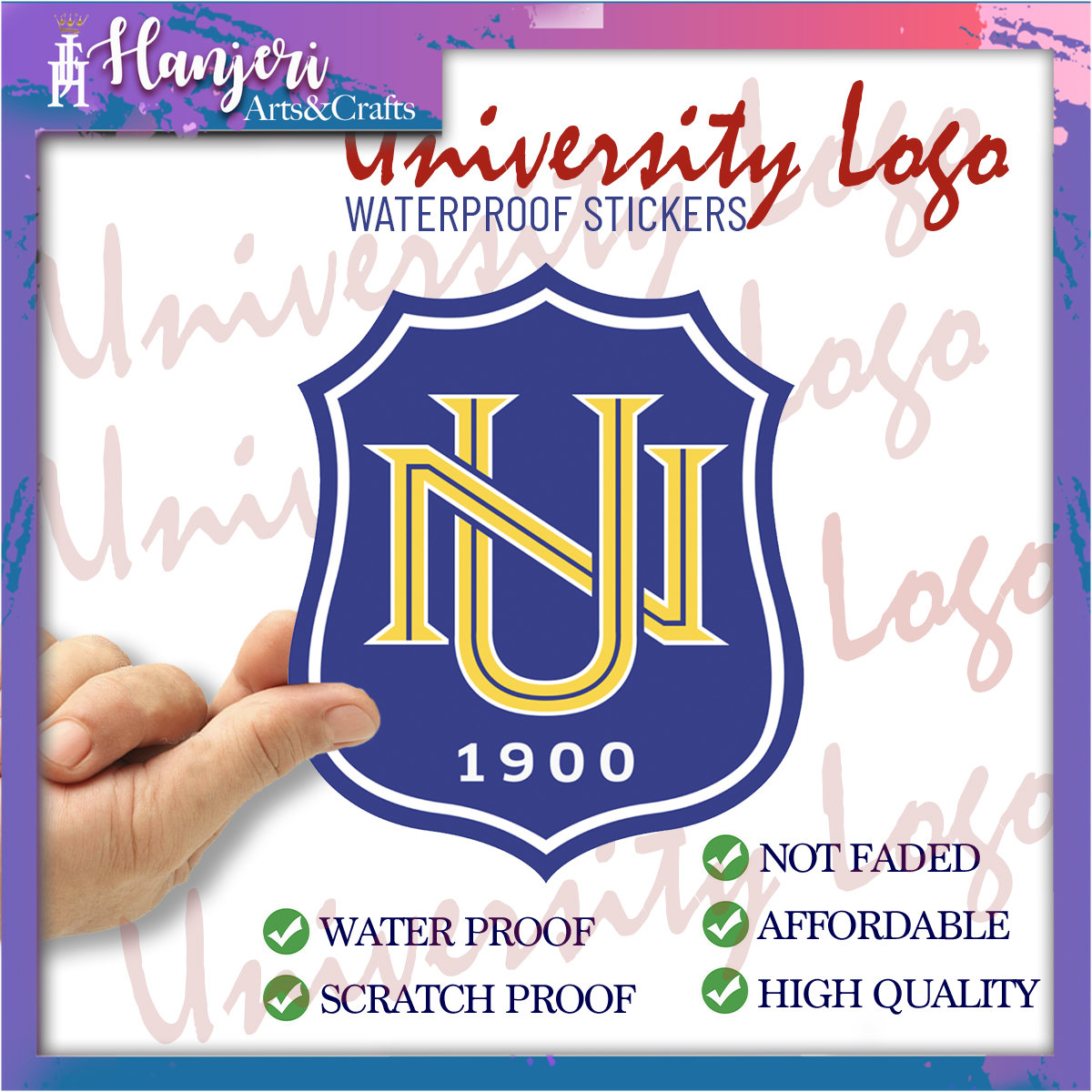 UAAP- School University Logo stickers Waterproof Laminated Stickers ...