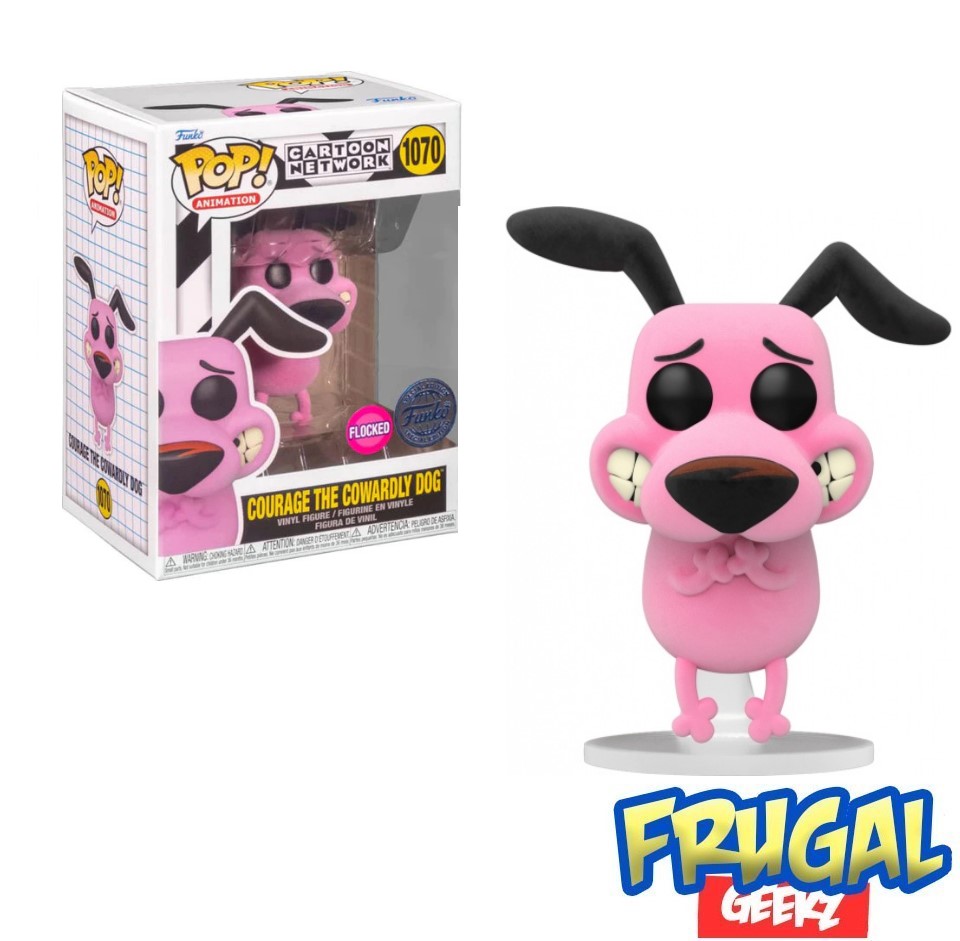 Funko Pop! Cartoon Network: COURAGE The Cowardly Dog FLOCKED Special ...