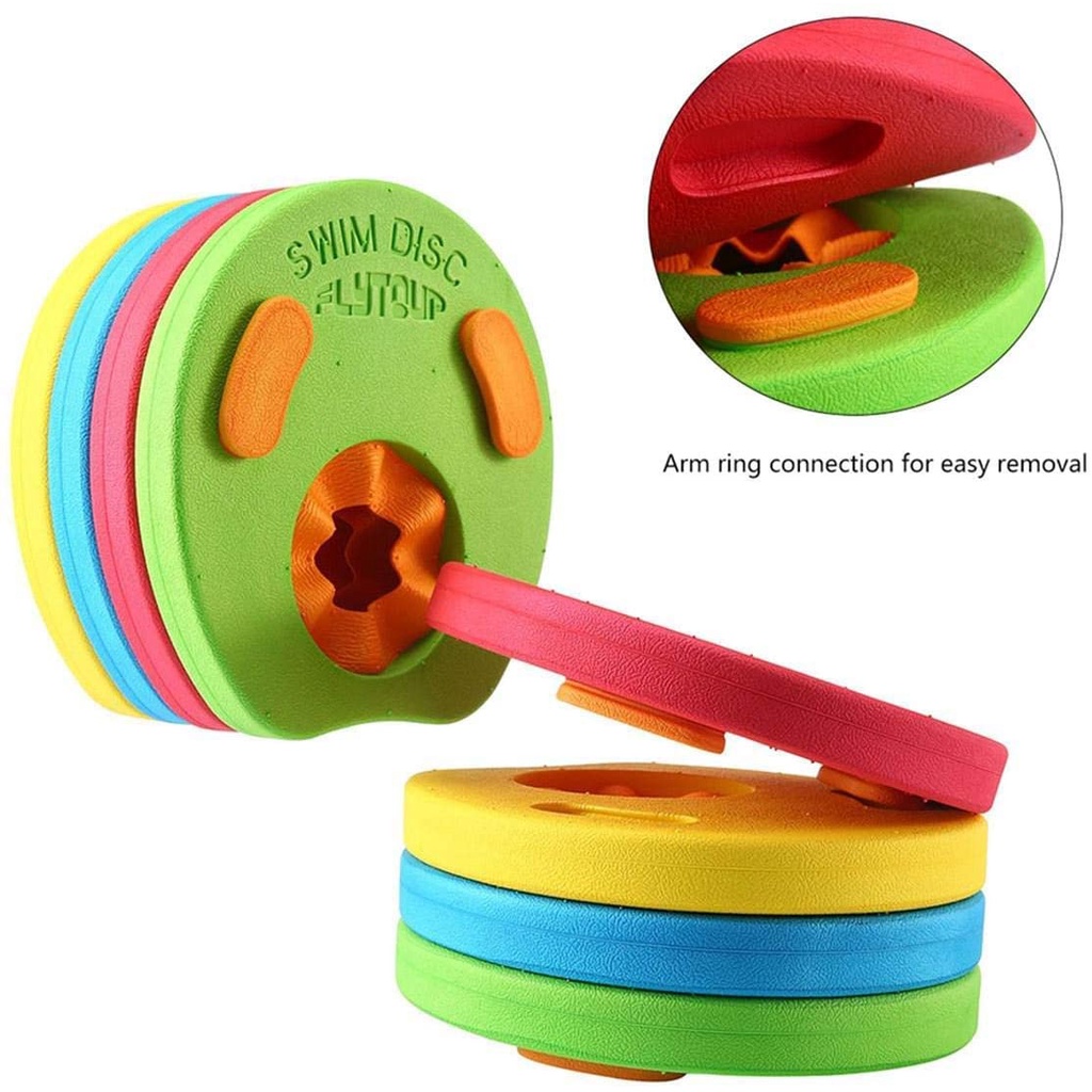 Kids Arm Float Discs, Swim Float Colorful Discs EVA Armbands Floating ...