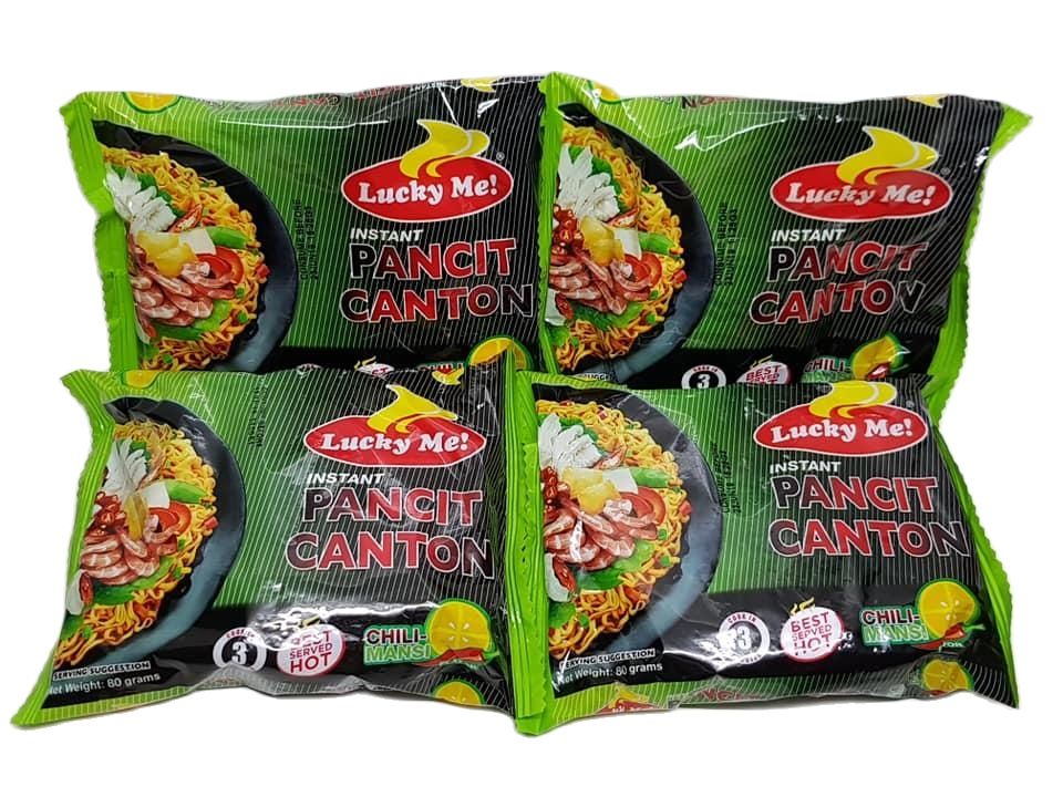 Lucky Me Instant Pancit Canton, Chili Mansi Flavor (20 pcs x 80 grams ...