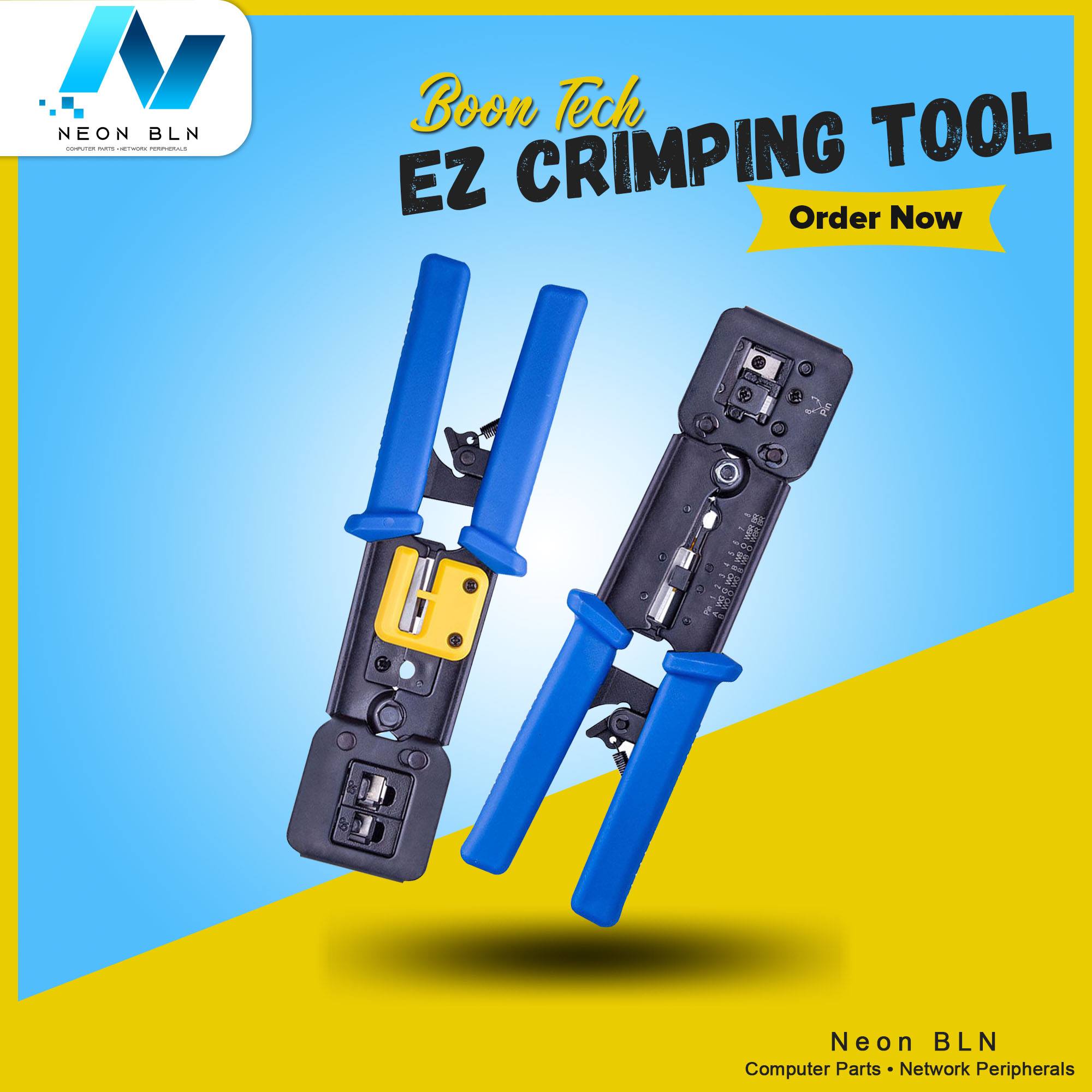 BoonTech EZ Crimping Tool for RJ45 Passthru | EZ Crimp | EZ RJ45 ...