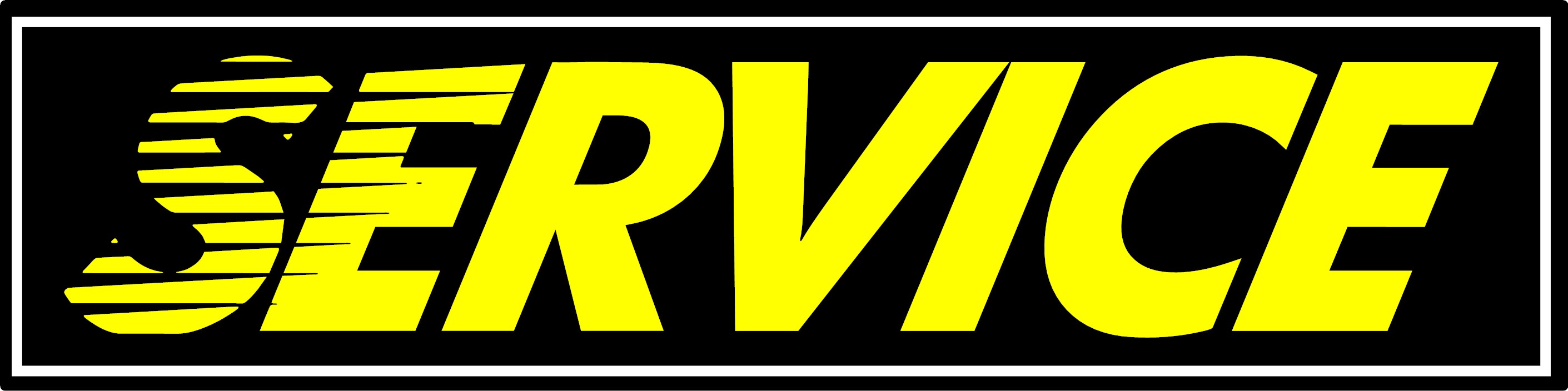 service sticker printed sticker 2x8 inch | Lazada PH