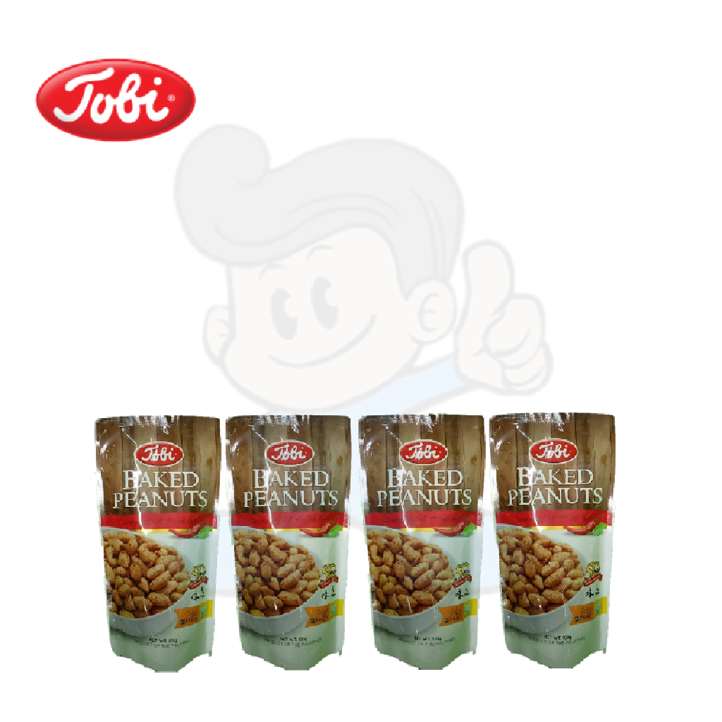 Tobi Baked Peanuts Sweet and Chili with Sea Salt (4 x 100 g) | Lazada PH