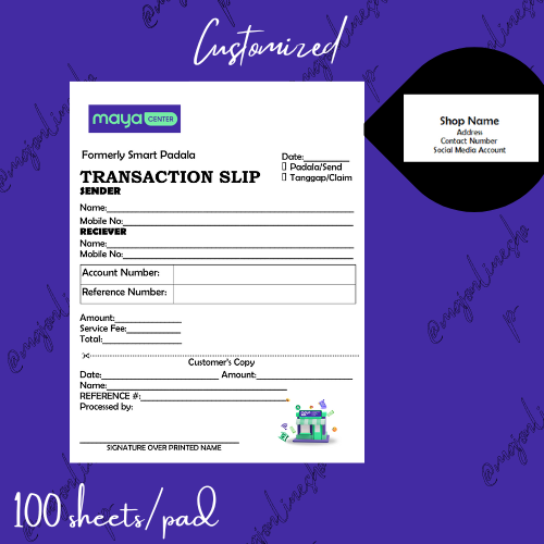 Smart Padala Transaction Slip 100pcs | Lazada PH