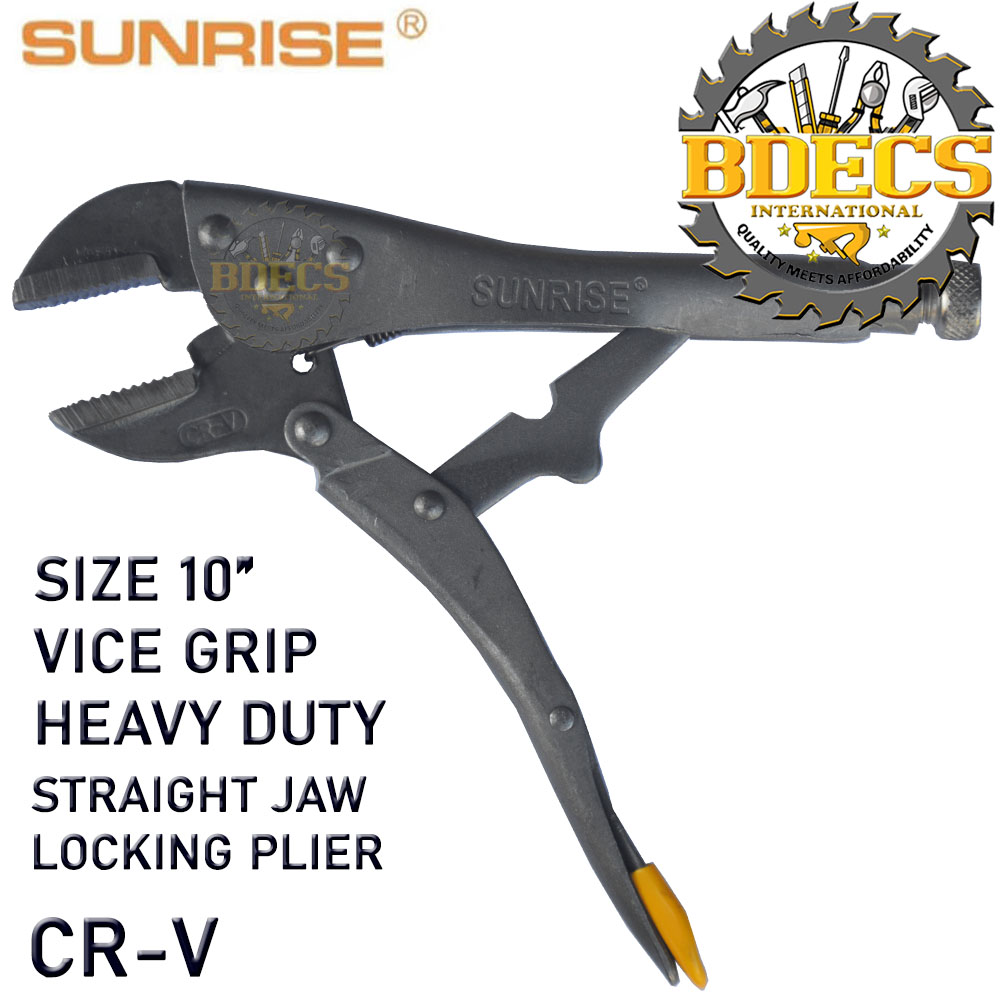 SUNRISE Vice Grip Heavy Duty 10" 1pc - BDECS GENERAL MERCHANDISE - ThaiPick