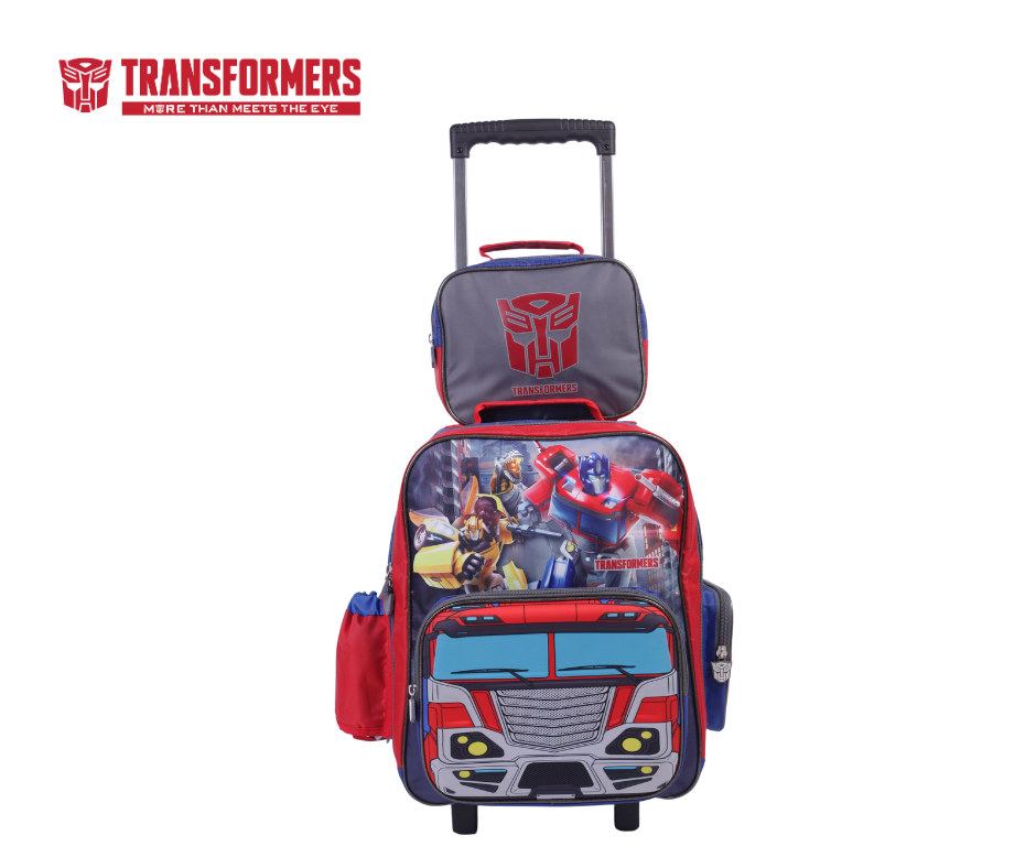 TRANSFORMER OPTIMUS PRIME 12 INCH SCHOOL TROLLEY/STROLLER FOR KIDS ...