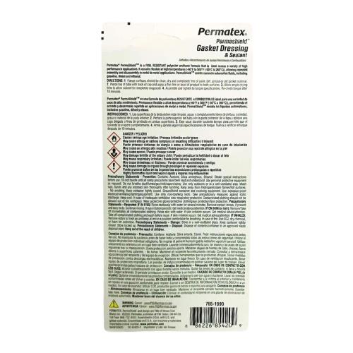 Permatex Permashield Gasket Dressing Sealant Fuel Resistant 2 fl.oz ...