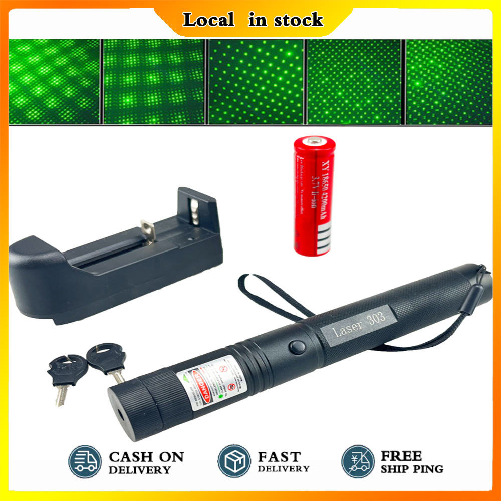 532nm 5mw 303 Green Laser Pointer Laser Pen Rechargeable Visible Beam ...