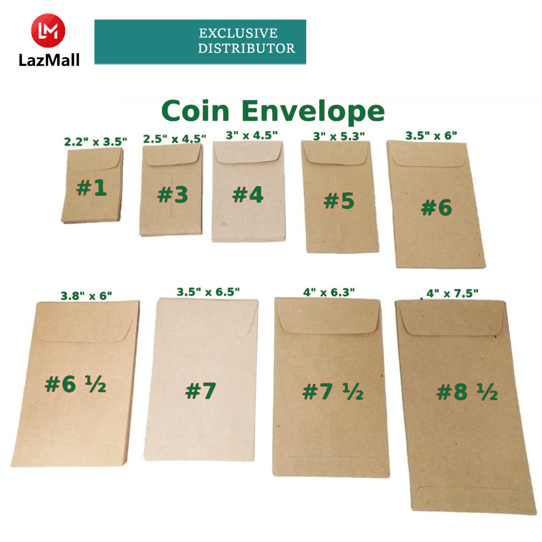 Kraft Paper Coin Envelope 50's | Lazada PH