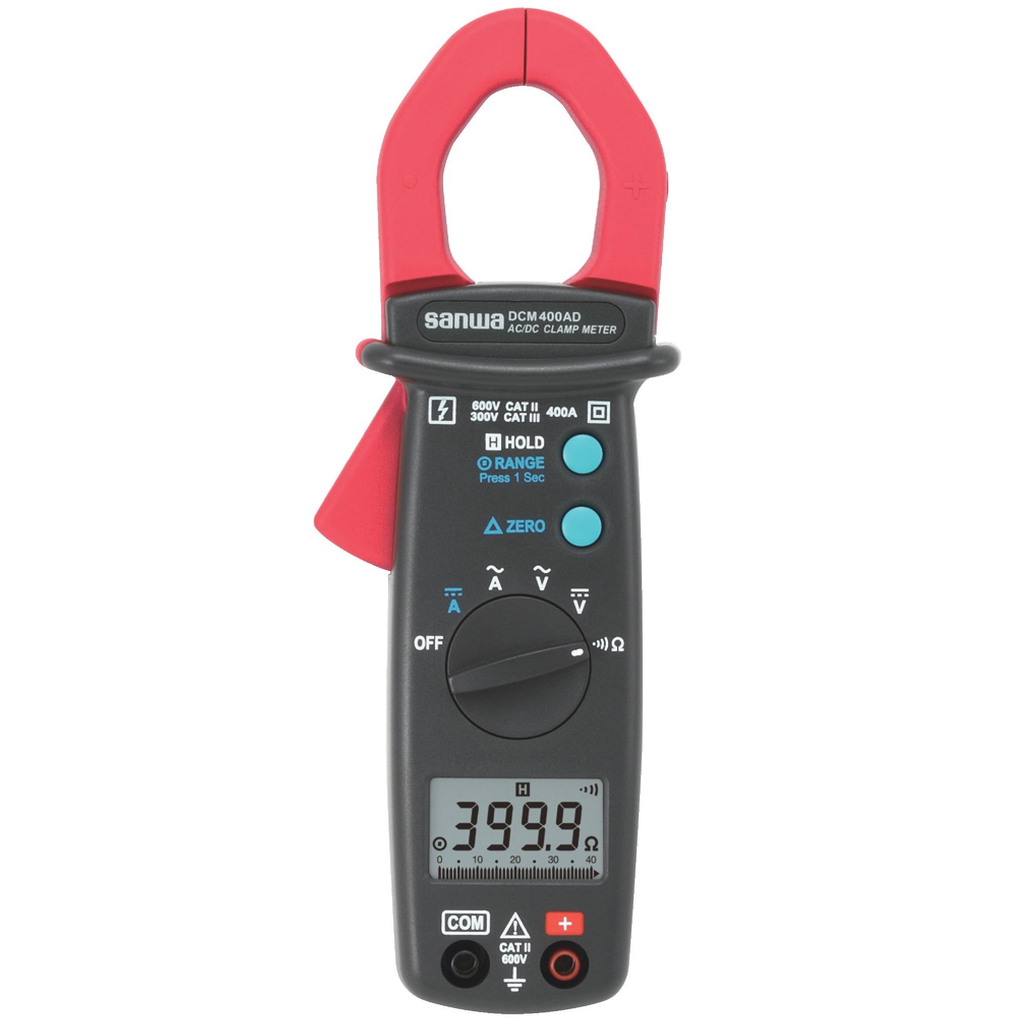 Sanwa DCM400AD Clamp Meters DC AC current 40A 400A 4000 count DMM ...