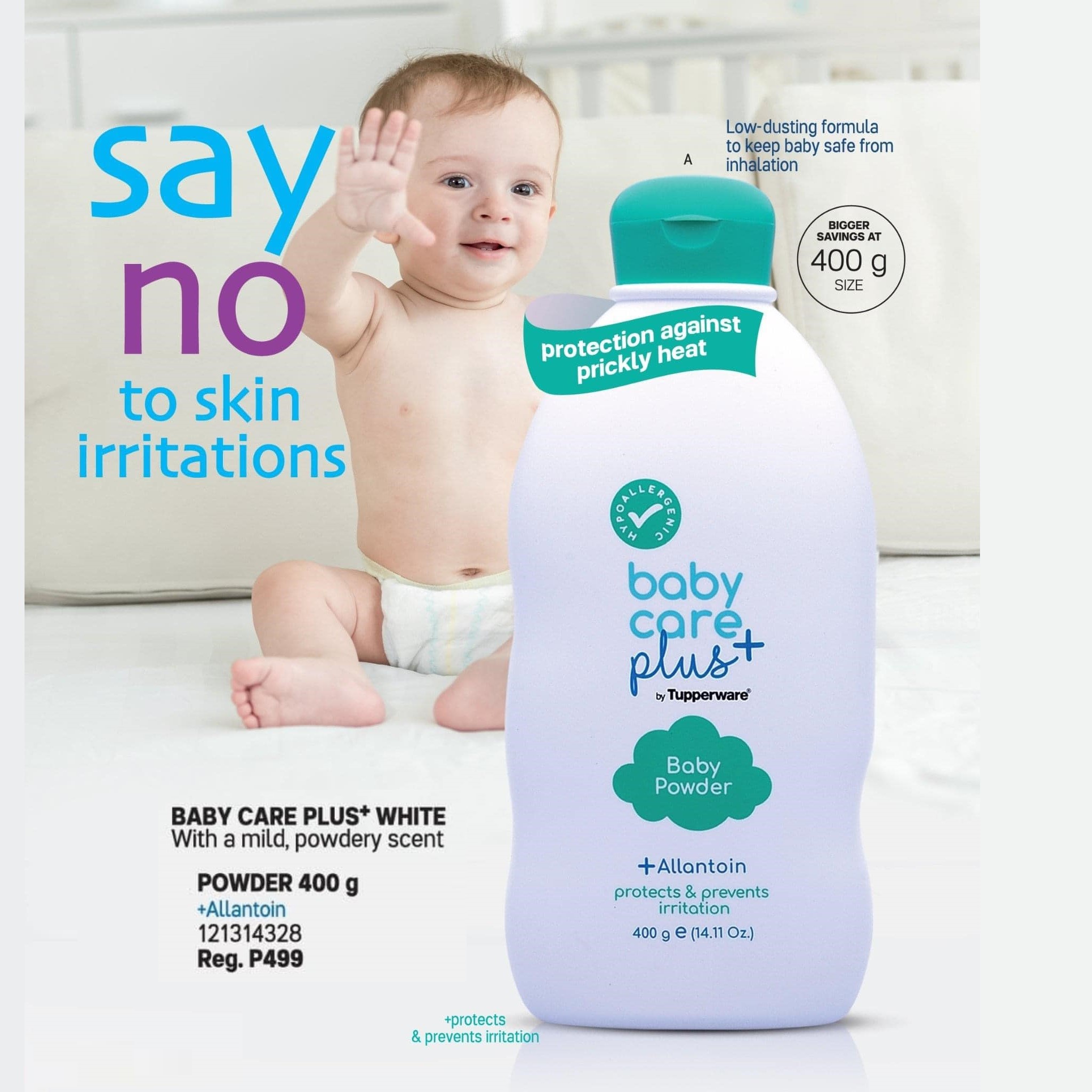 Baby Care Plus+ White Baby Powder 400g - New Look | Lazada PH