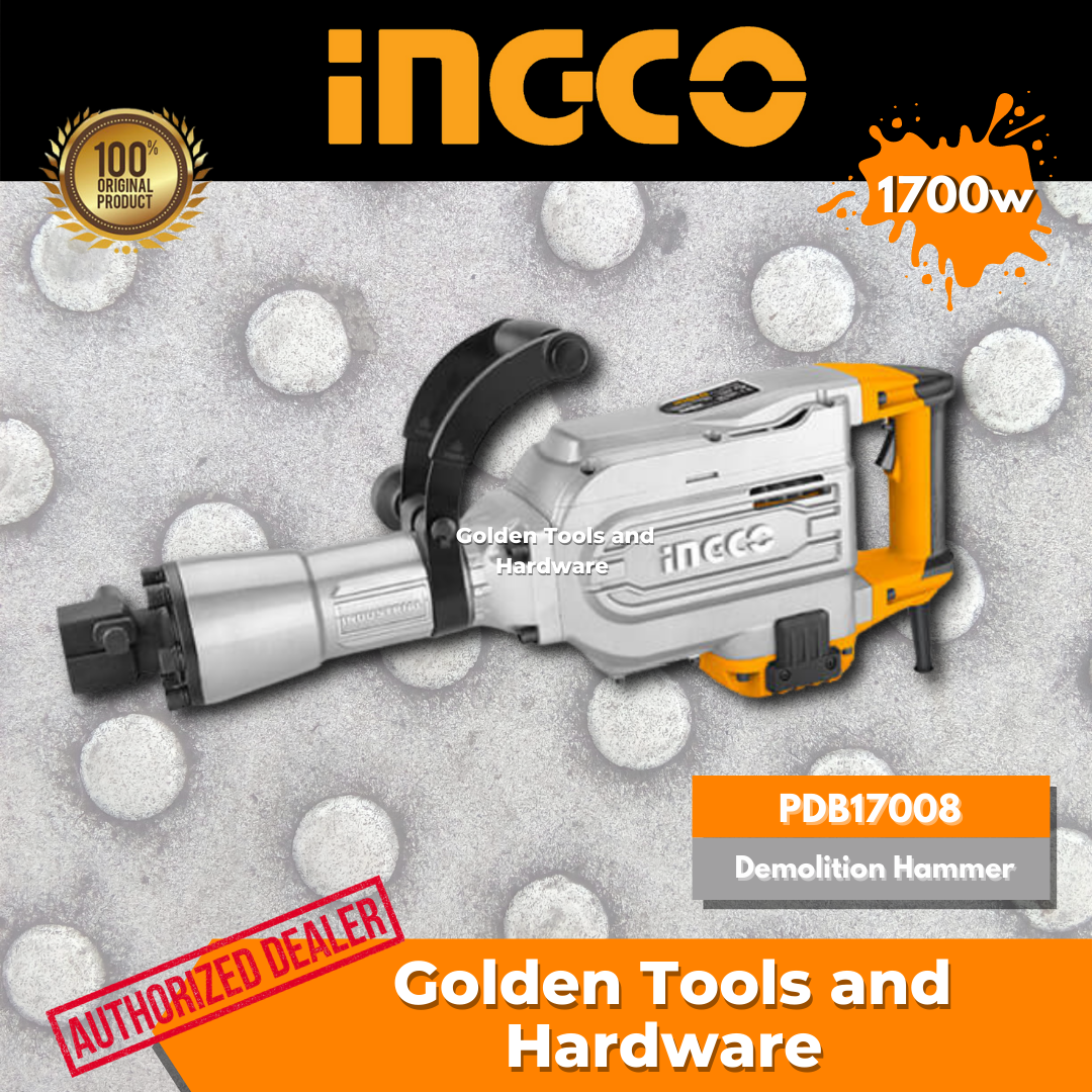 INGCO PDB17008 Demolition Hammer 1700W [GOLDEN | IPT | Lazada PH