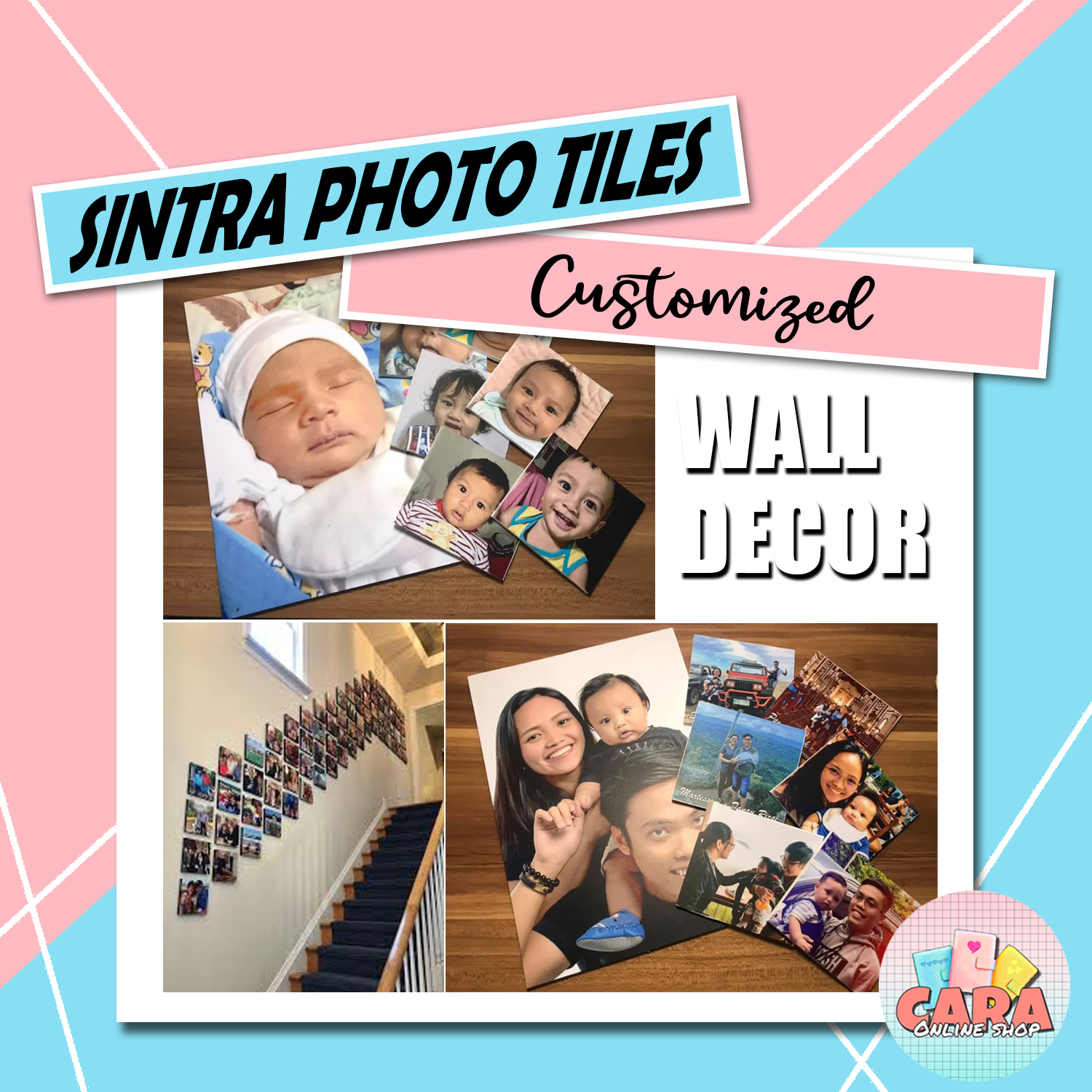 Customized Sintra Board Wall Decor / Customized Photo Tiles | Lazada