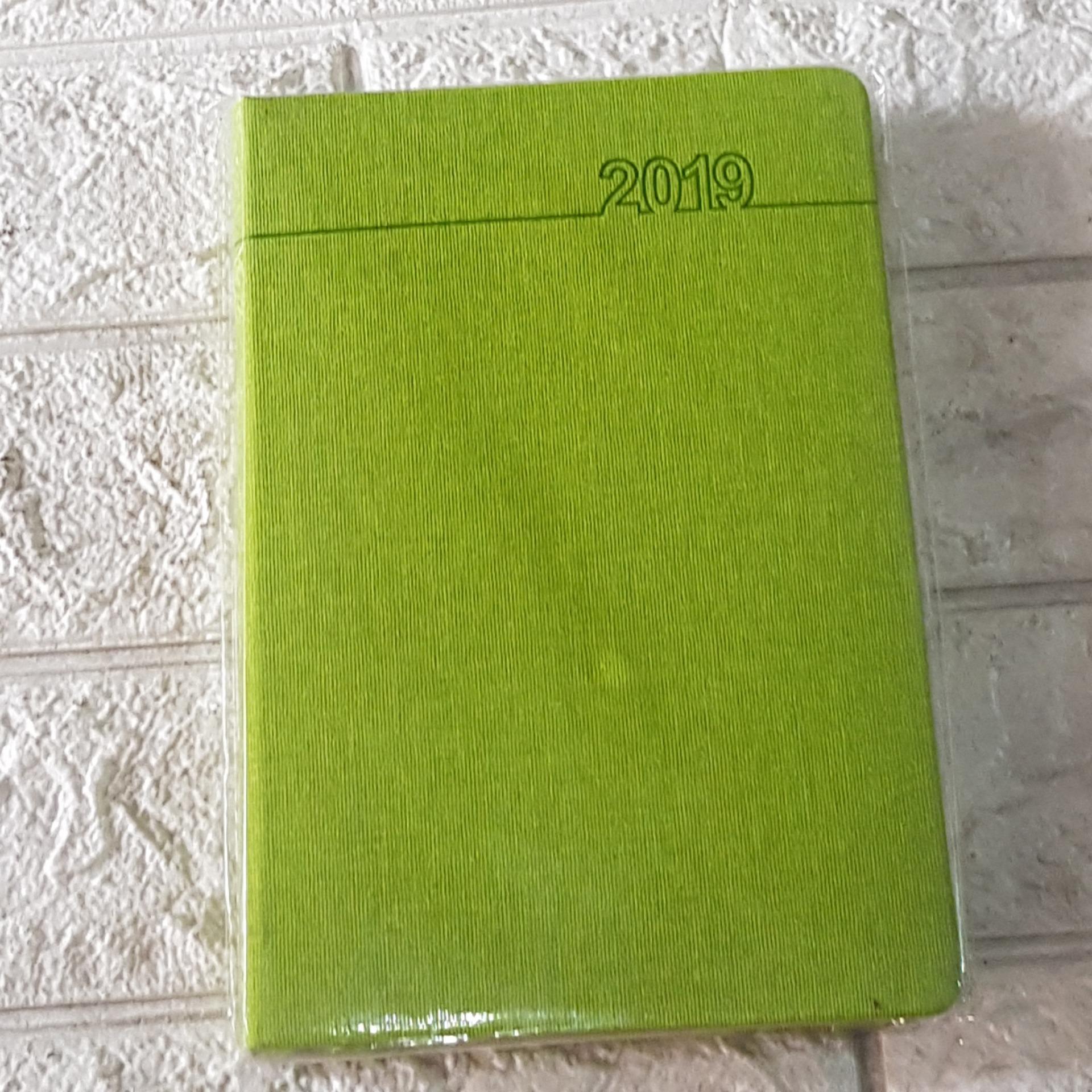 2019 PLANNER NOTEBOOK with calendar in LEATHER design ( green ) | Lazada PH