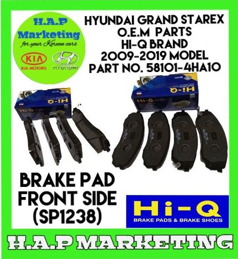 BRAKE PAD SET for HYUNDAI GRAND STAREX 2009-2019 MODEL FRONT SIDE (O.E ...