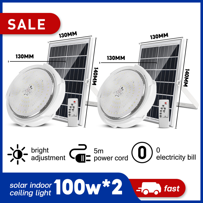 DL Solar ceiling light solar light indoor super bright solar ceiling ...