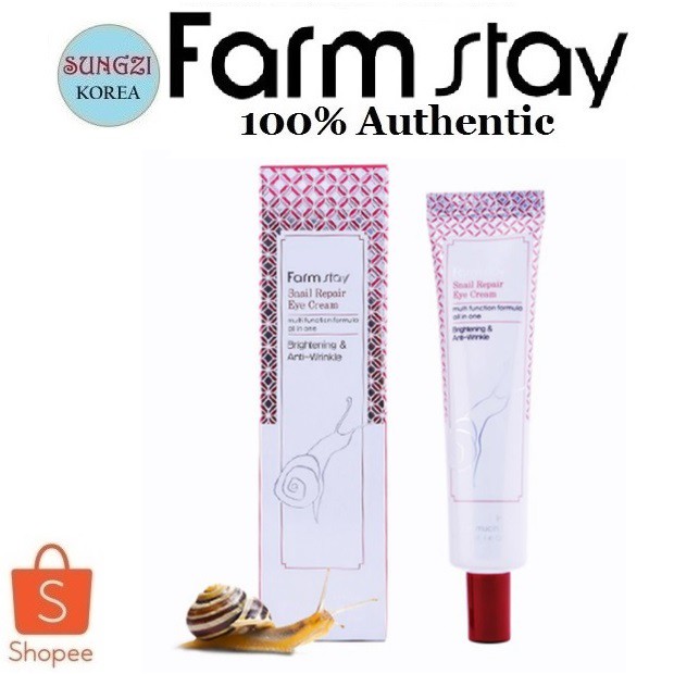 FARM STAY Snail Repair Eye Cream 40g Korean Cosmetics | Lazada PH